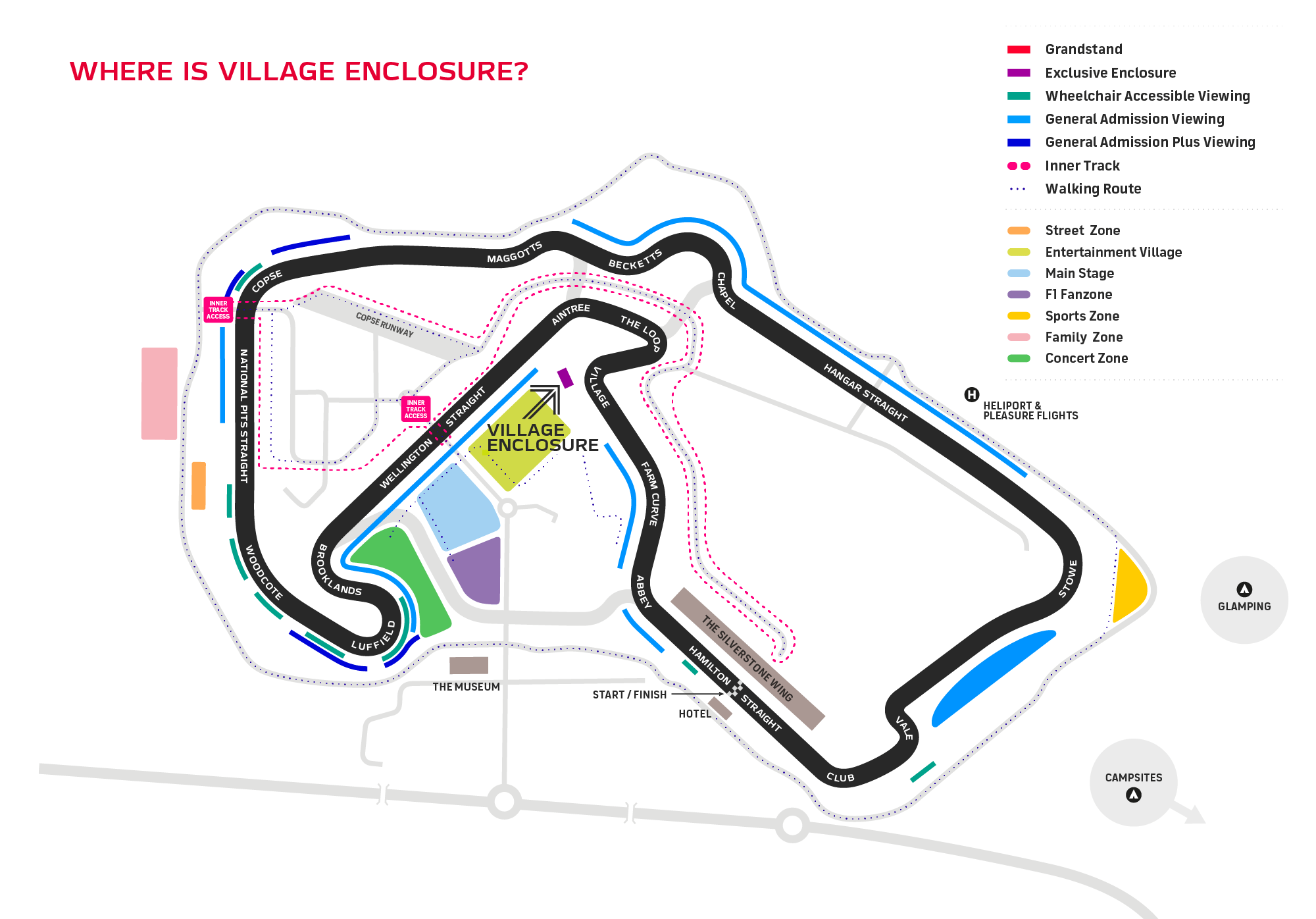 Formula 1 Aramco British Grand Prix Area Overview | Silverstone